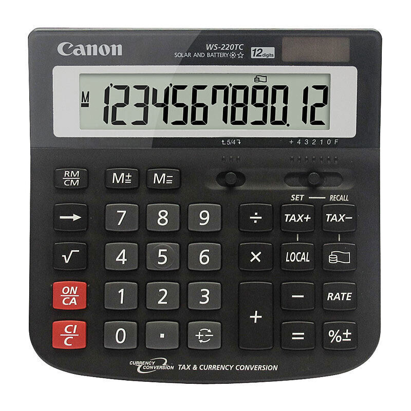 WS220TC Canon Calculator