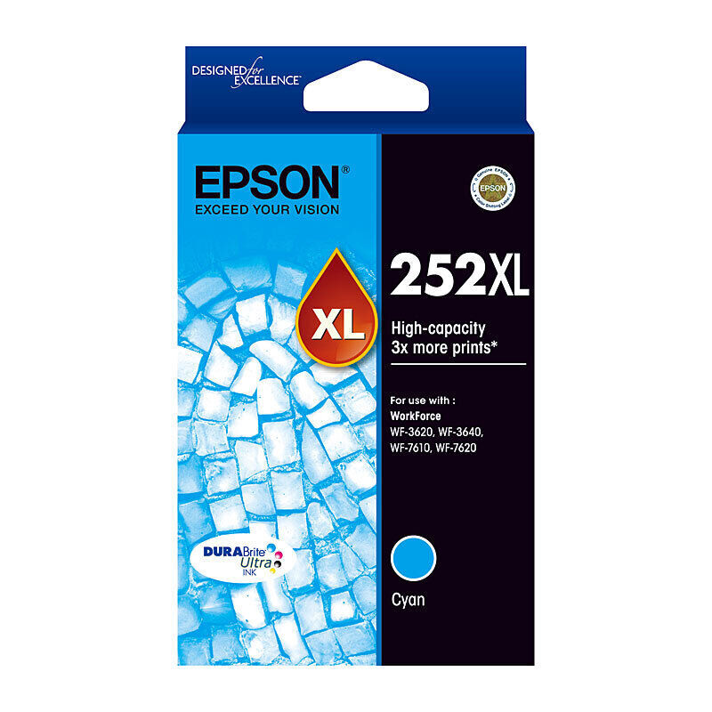 Epson 252 HY Cyan Ink Cart