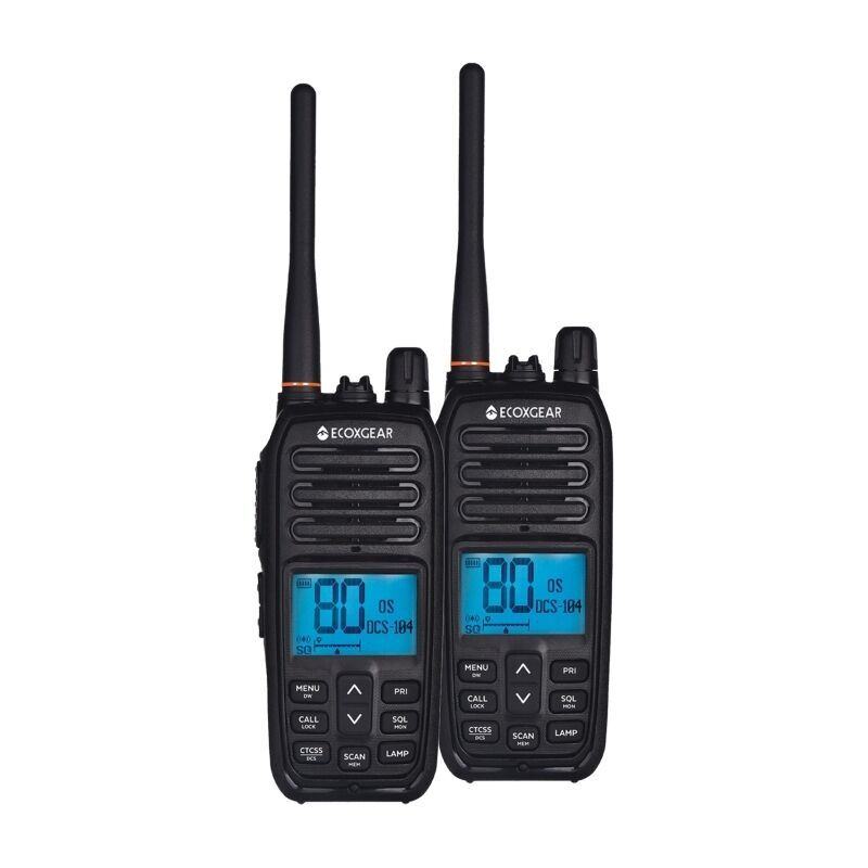 EcoX UHF 5W 2 Pk Black - Ecoxgear