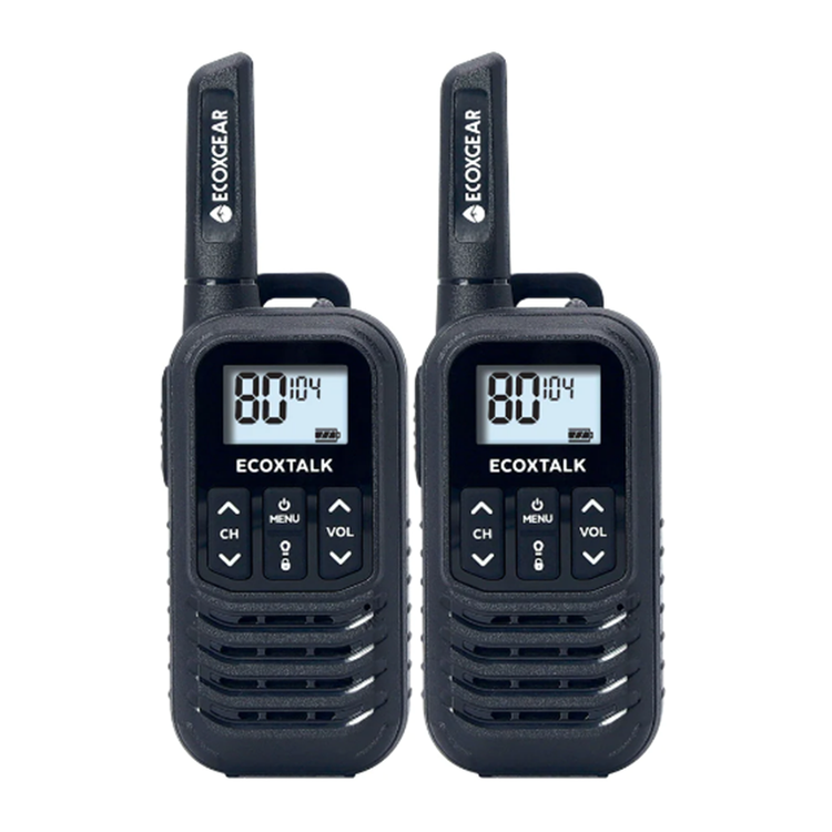 EcoX UHF 0.5W 2 Pk Black - Ecoxgear